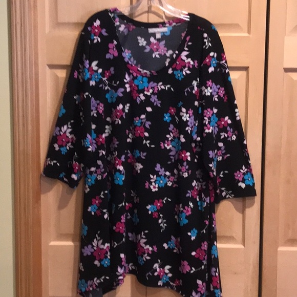 Woman Within | Tops | Woman Within Floral Tunic Top | Poshmark